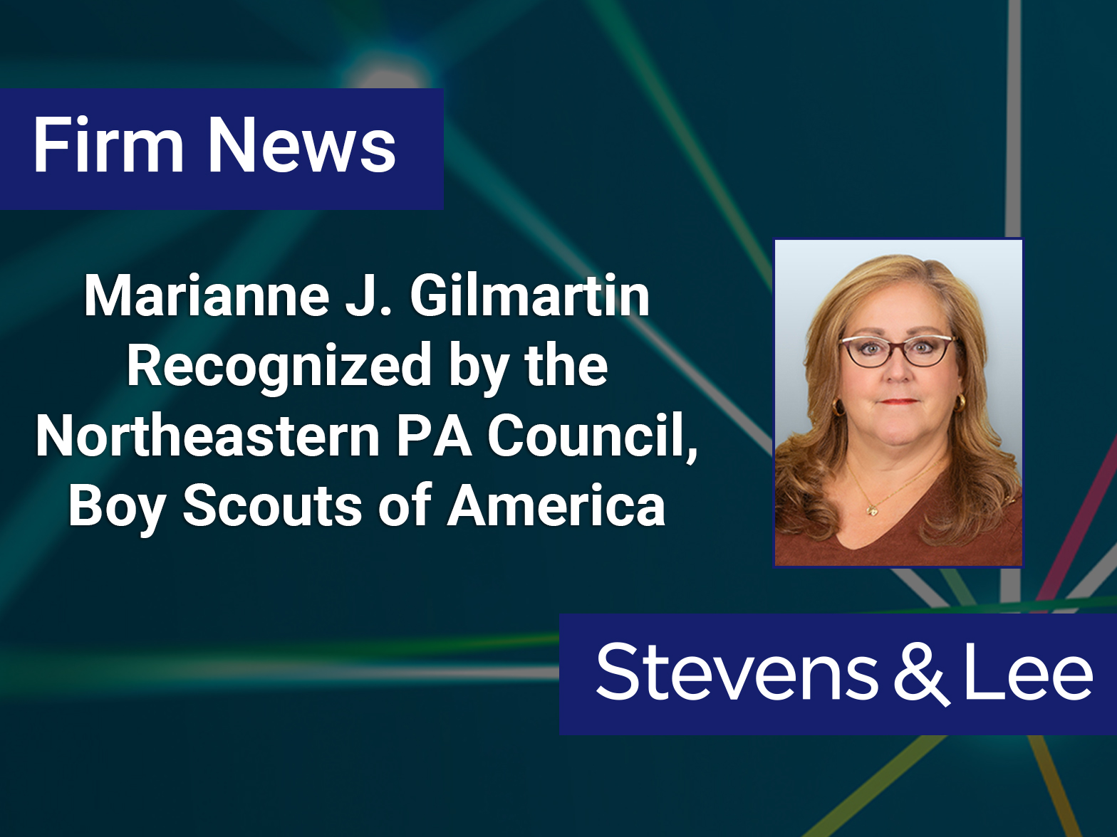 Marianne J. Gilmartin Recognized by the Northeastern PA Council, Boy ...