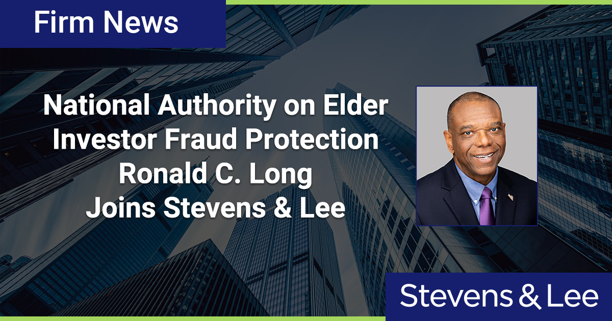 National Authority on Elder Investor Fraud Protection Ronald C. Long ...