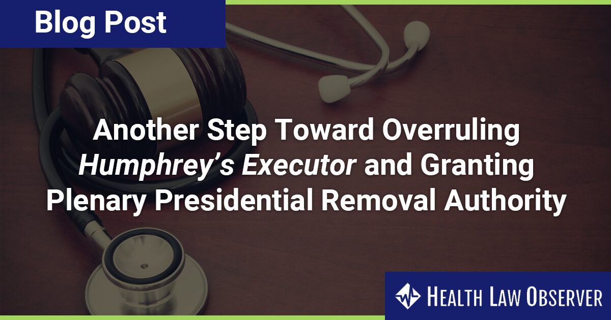 Another Step Toward Overruling Humphrey’s Executor and Granting Plenary ...
