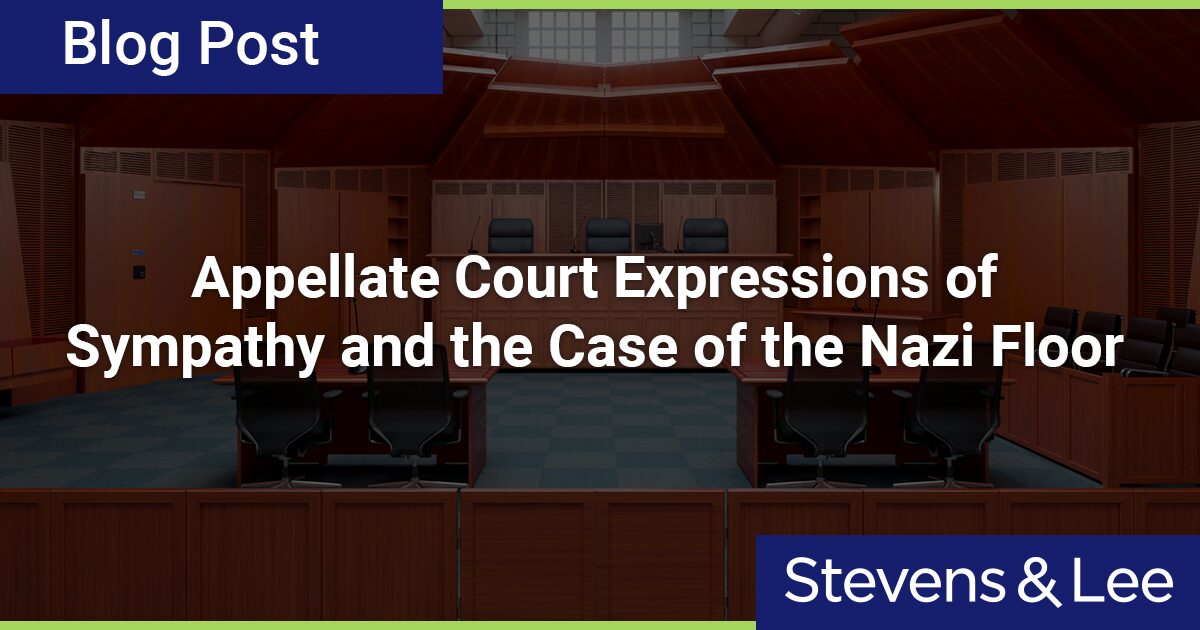 Appellate Court Expressions of Sympathy and the Case of the Nazi Floor ...